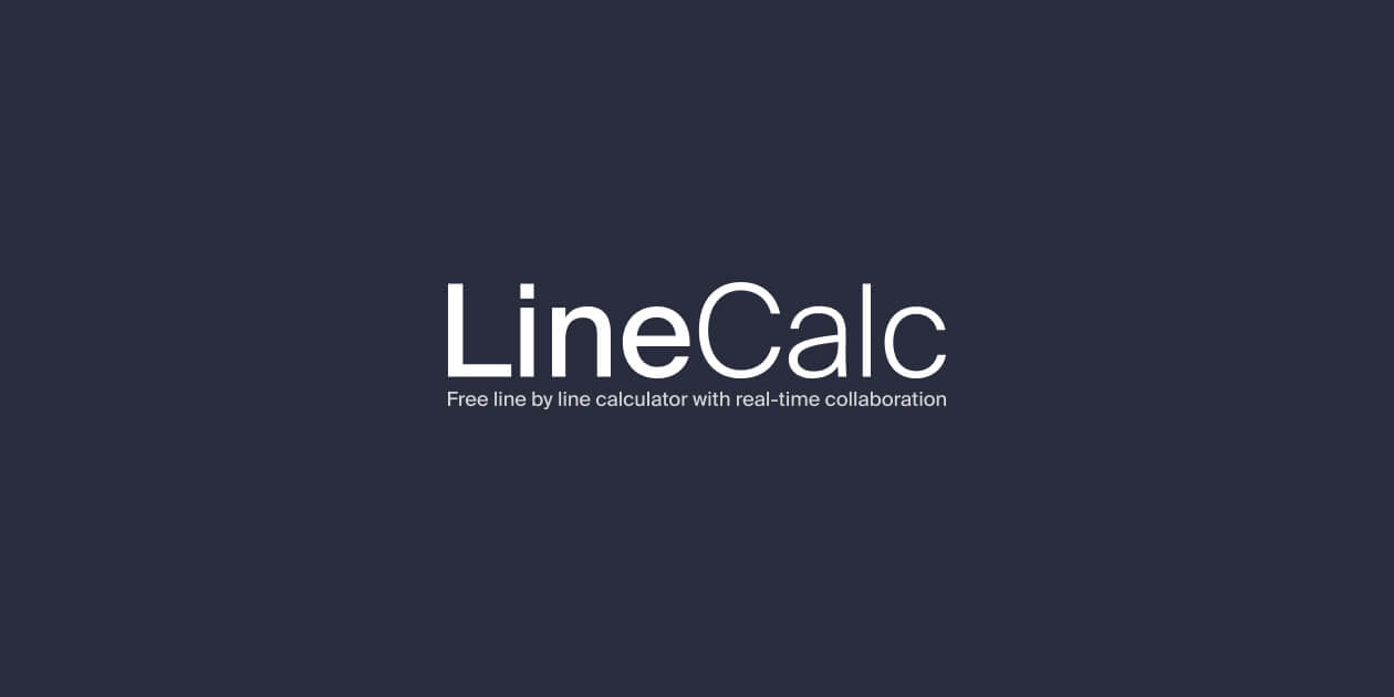 LineCalc – Free Online Calculator with Real-Time Collaboration